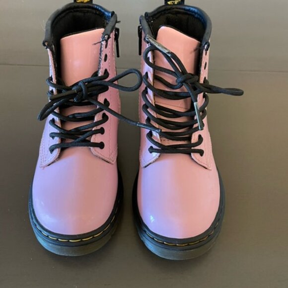 Dr. Martens | Shoes | Doc Martens 46 J Junior Girls Pink Patent Leather ...